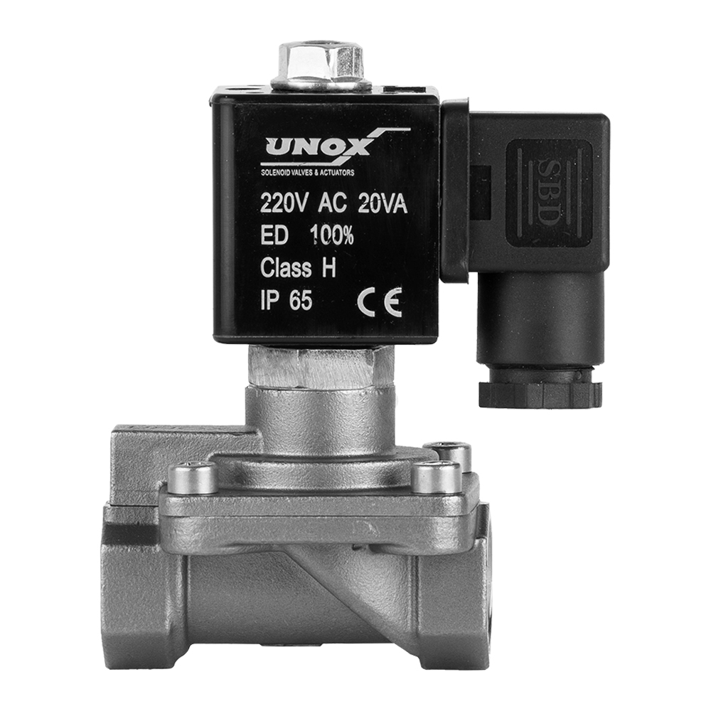 Paslanmaz Genel Maksat Solenoid Valf Normalde Kapalı - Unox Vana